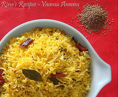 Rina's Recipes: Ajwain Rice/Omam Sadam/Vaamu Annan